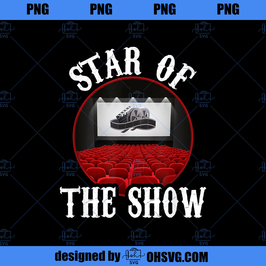 Star Of The Show Movie Night Movie Birthday PNG, Movies PNG, Night Mov ...