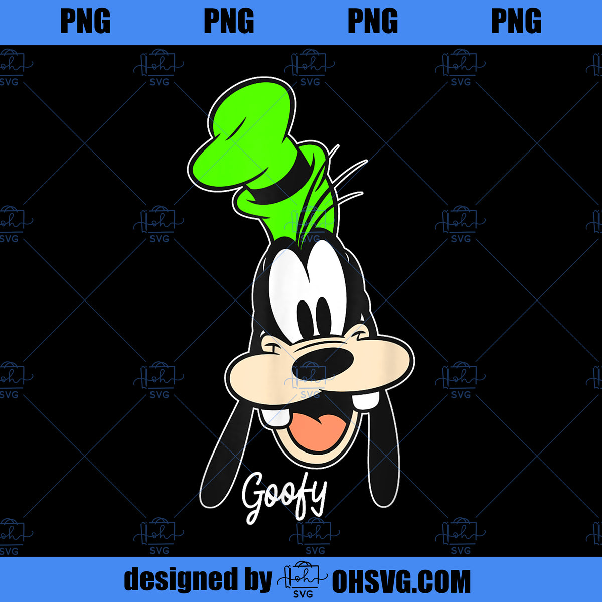 Disney Goofy Big Face Portrait PNG, Disney PNG, Disney Goofy PNG - ohsvg