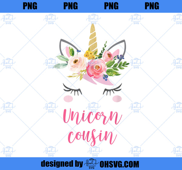 Unicorn Cousin Shirt, Gift for Cousin PNG, Magic Unicorn PNG, Unicorn - ohsvg