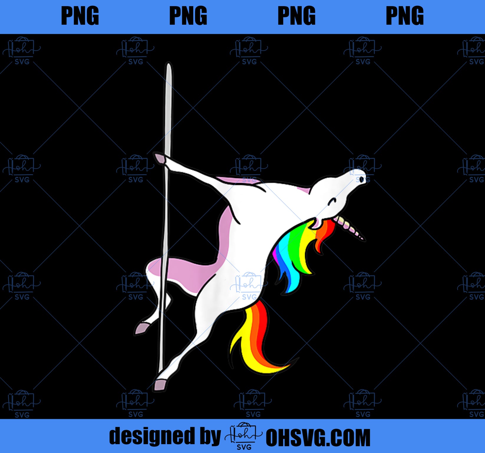 Unicorn Pole Dancer funny Pole Dancing Unicorn PNG, Magic Unicorn PNG ...