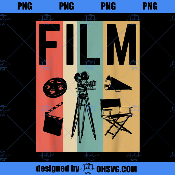 Vintage Film Cinema Shirt Retro Movie Maker Tee Gift PNG, Movies PNG ...
