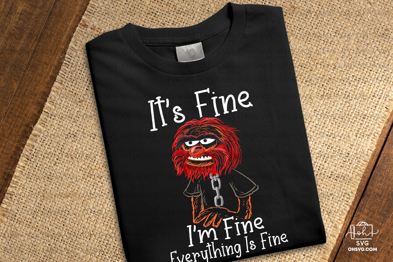 It's Fine I'm Fine Everything Is Fine PNG, Muppet Show PNG, Animal Mup ...