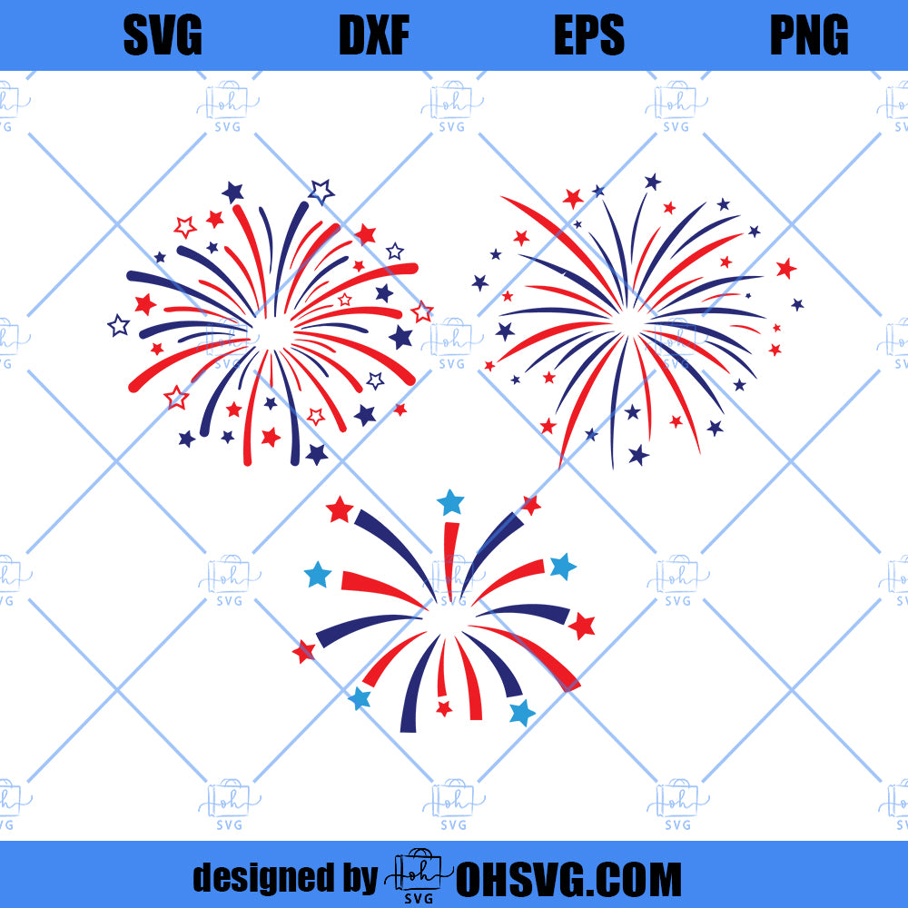 Fireworks 4th Of July SVG, Fireworks SVG, USA Firework America SVG - ohsvg