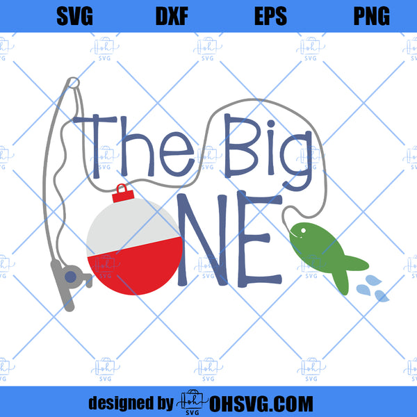 The Big One SVG, First Birthday SVG, One SVG, O Fish Ally One SVG - ohsvg