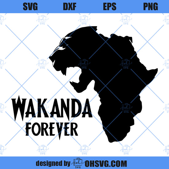 Wakanda Forever SVG, The Map Of Black People SVG, African Black Panthe ...