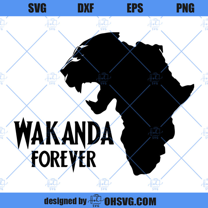 Wakanda Forever SVG, The Map Of Black People SVG, African Black Panthe ...
