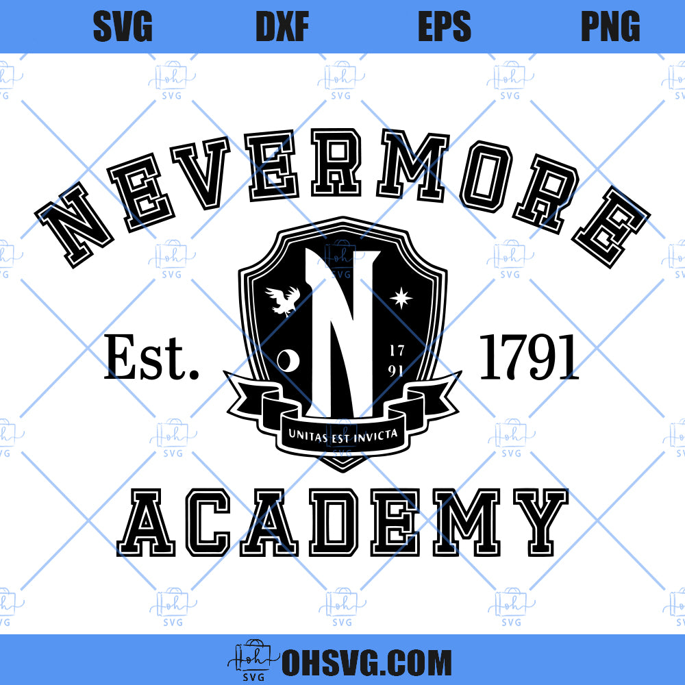 Nevermore Academy SVG, University Nevermore SVG, Wednesday SVG - ohsvg