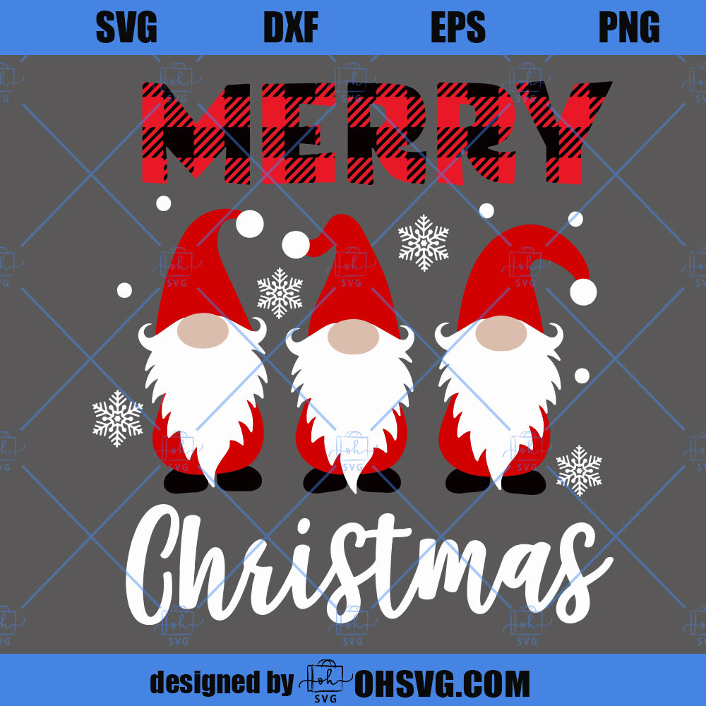 Merry Christmas SVG, Christmas Gnomes SVG, Cute Gnomies SVG – ohsvg