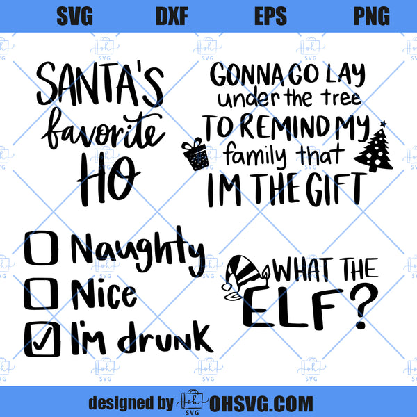 Funny Christmas SVG, Naughty SVG, Adult Christmas SVG, Winter SVG, San ...