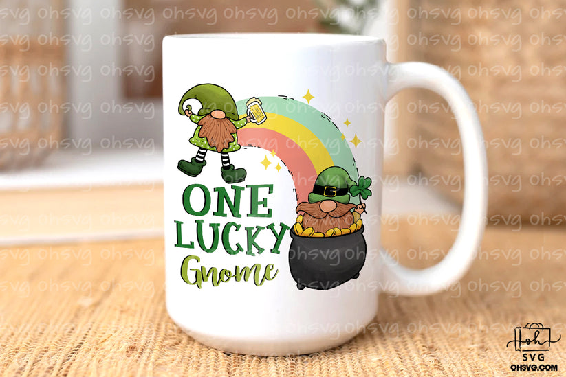 One Lucky Gnome PNG, St Patricks Day PNG, Lucky St Patrick's Day PNG ...