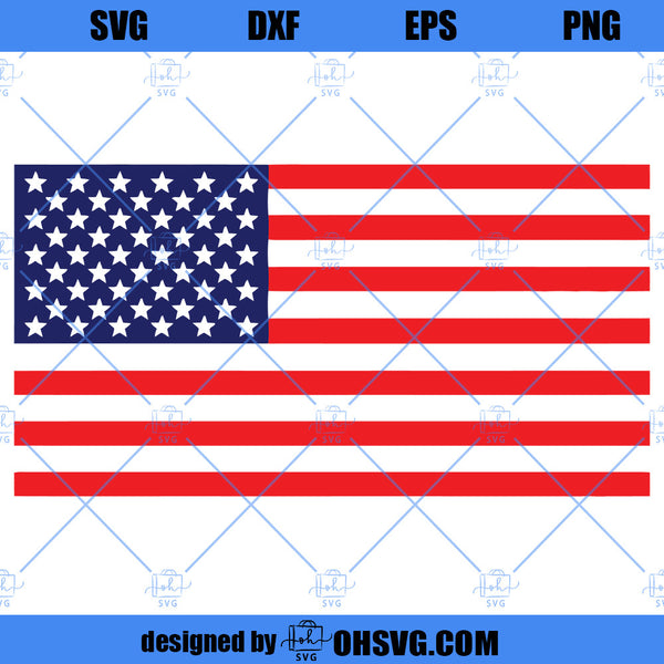 USA Flag SVG, American Flag SVG, Flag SVG, Cut Files For Cricut - ohsvg