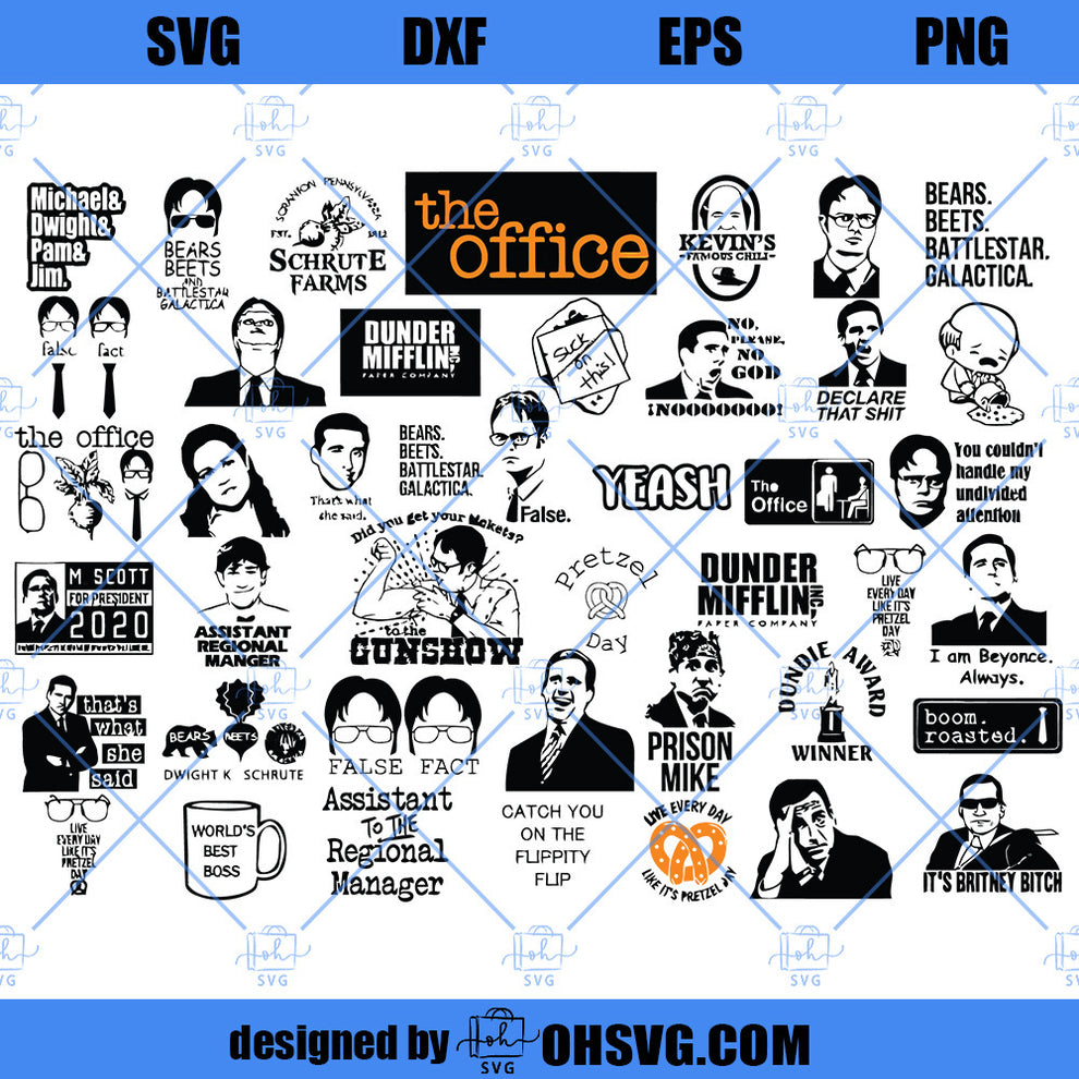 The Office SVG, The Office TV Show SVG, Paper Company SVG, Schrute Far ...